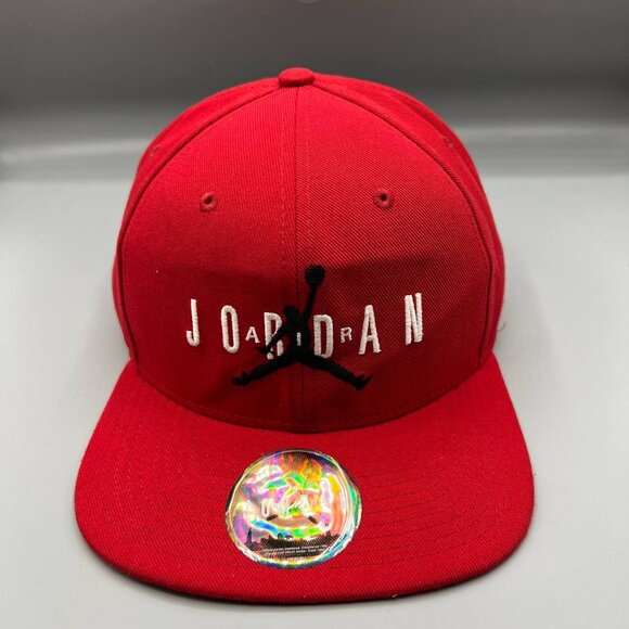 Jordan | Accessories | Air Jordan Hat Men Red Jumpman Snap Back Cap ...